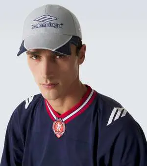 Balenciaga Logo Cotton Baseball Cap