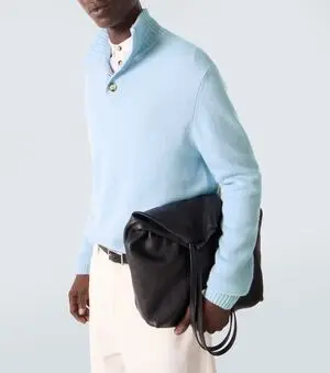 ALLUDE Wool And Cashmere Turtleneck Sweater - Blue
