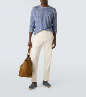Etro Paisley Silk And Cashmere Sweater