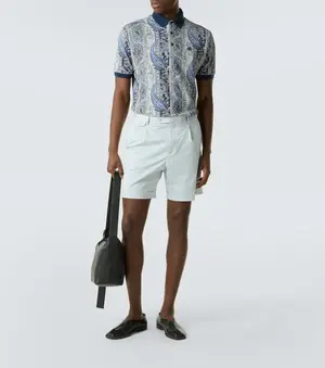 Etro Paisley Cotton Polo Shirt