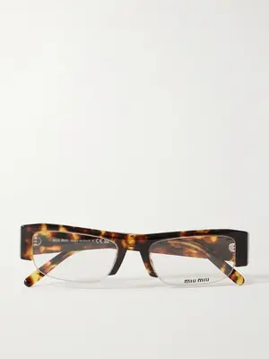 Miu Miu Vedette Square-frame Sunglasses - Tortoiseshell