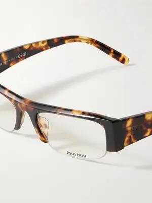 Miu Miu Vedette Square-frame Sunglasses - Tortoiseshell