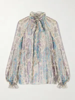 Etro Pussy Bow Blouses