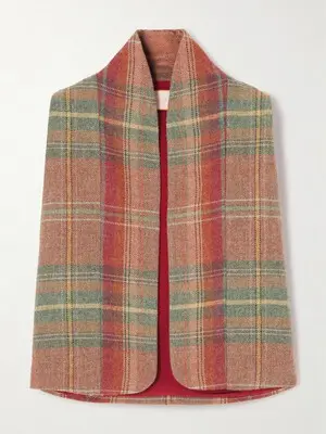 MARTA FERRI Ramatuelle Checked Wool Vest