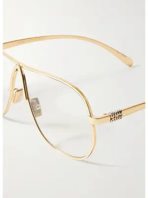 Miu Miu Aviator-style Optical Glasses