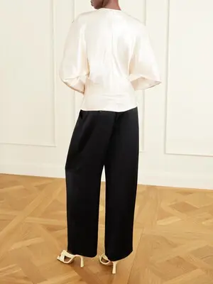 FFORME Gemma Satin Blouse - Neutrals