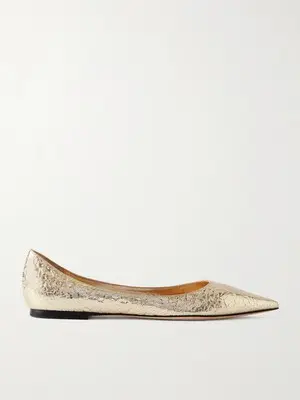 Jimmy Choo Metallic Flats For Women