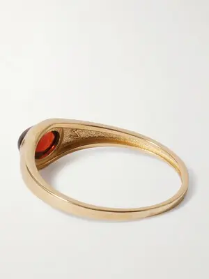 LOREN STEWART 14-karat Gold Garnet Ring