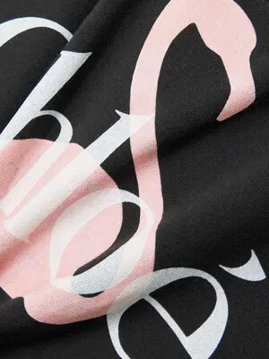 Chloé Printed Organic Cotton-jersey T-shirt - Black