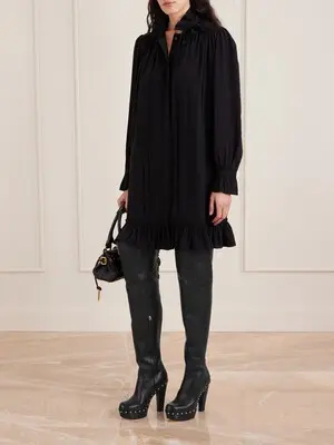 Chloé Studded Leather Over-the-knee Boots - Black