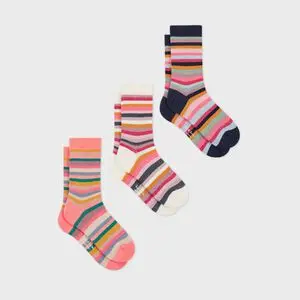 Paul Smith Swirl Stripe' Socks Three-pack - Multicolour