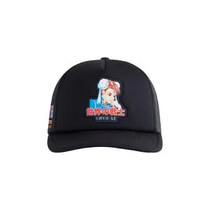 Kith X Capcom Chun Li Nolan Trucker Cap - Black