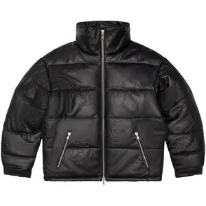 Women's Leather Puffer Jackets