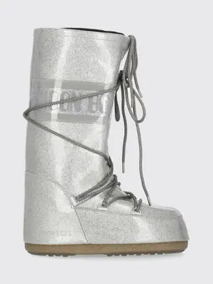 Moon Boot Lace-up Boots - Silver
