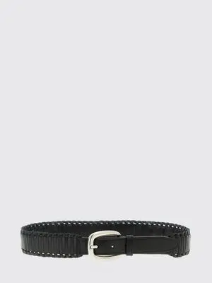 GOLDEN GOOSE Braided Leather Belt - Black