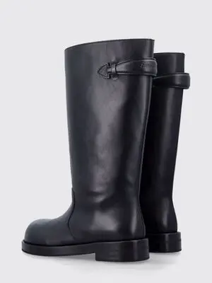 Acne Studios Leather Tall Boots With Buckle Detail