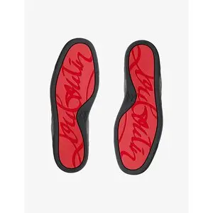 CHRISTIAN LOUBOUTIN Retero Flat Leather Trainers - Black