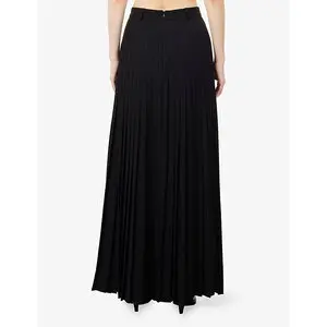 ME+EM Pleated Woven Maxi Skirt