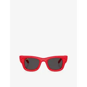Ray-ban Wayfarer Square-frame Sunglasses - Red