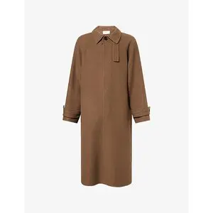 THE ROW Kenet Classic-collar Cashmere-wool Blend Coat