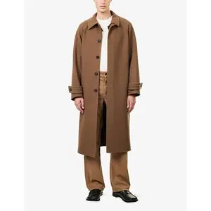 THE ROW Kenet Classic-collar Cashmere-wool Blend Coat
