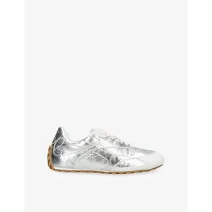 Bottega Veneta Orbit Flash Leather Trainers