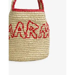 Marni Nassa Small Raffia Hobo Bag