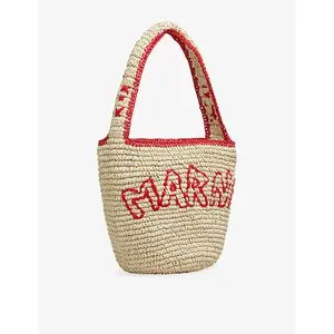 Marni Nassa Small Raffia Hobo Bag