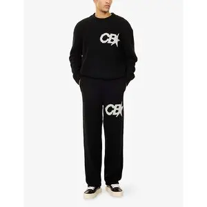 COLE BUXTON Star Logo Wool-blend Knitted Jogger