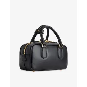 Miu Miu Arcadie Leather Top Handle Bag - Nero