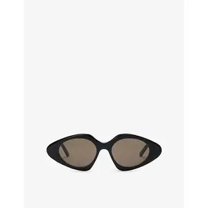 Loewe Triangle Slim Acetate Sunglasses - Black
