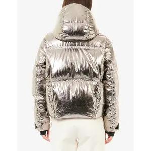 Moncler Celaque Hooded Woven-down Jacket