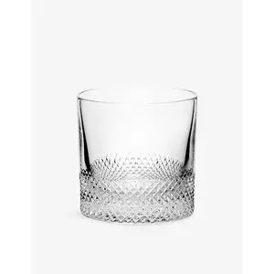 RICHARD BRENDON Diamond Single Old Fashioned Crystal Glass Tumbler - Clear