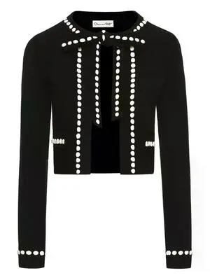 Oscar De La Renta Bubble-trim Cardigan
