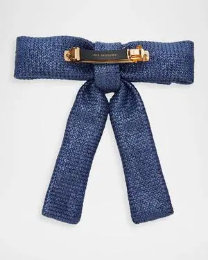 Lele Sadoughi Antoinette Oasis Embellished Bow Barrette - Azure