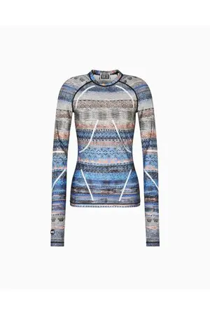 Giorgio Armani Neve Printed Jersey Crew-neck Jumper