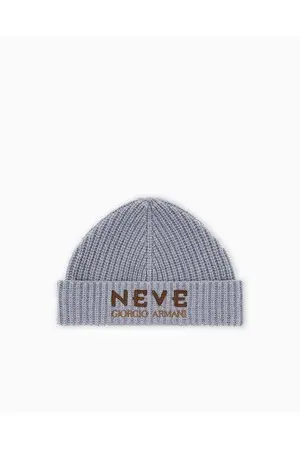 Giorgio Armani Neve Cashmere Beanie - Grey