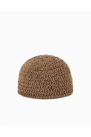 Giorgio Armani Crochet Cap - Natural