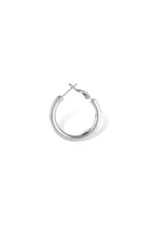 RETRO CHIC Hoop Earrings - Silver
