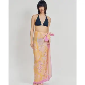 LOST PATTERN Coco Dream" Beach Sarong Wrap - Pink& Yellow