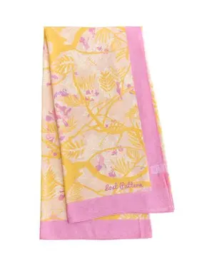 LOST PATTERN Coco Dream" Beach Sarong Wrap - Pink& Yellow