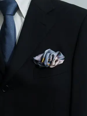 LOST PATTERN Datura" Silk Pocket Square