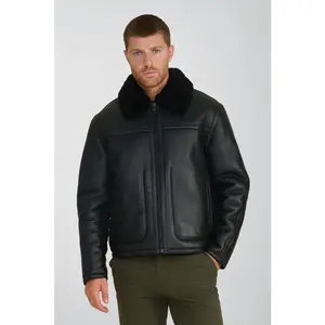 FURNIQ UK Christopher Shearling Jacket - Black