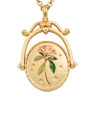 FABLE ENGLAND K Initial Kalmia Spinner Chain Necklace