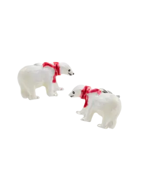 FABLE ENGLAND Cosy Polar Bear Stud Earrings