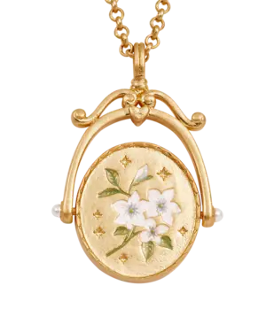 FABLE ENGLAND J Initial Spinner Chain Necklace