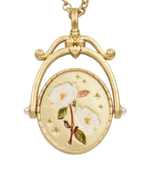 FABLE ENGLAND Magnolia Spinner Chain Necklace