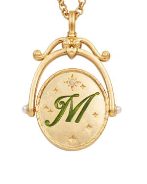 FABLE ENGLAND Magnolia Spinner Chain Necklace