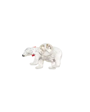 FABLE ENGLAND Polar Bear Enamel Brooch