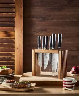 CUISINE::PRO Damashiro Emperor® 7-piece Makoto Knife Block